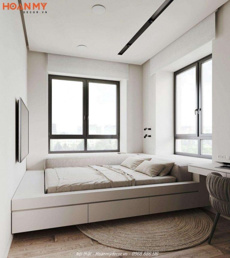 TOP +50 Mẫu thiết kế phòng ngủ 8m2 đơn giản mà đẹp 2026