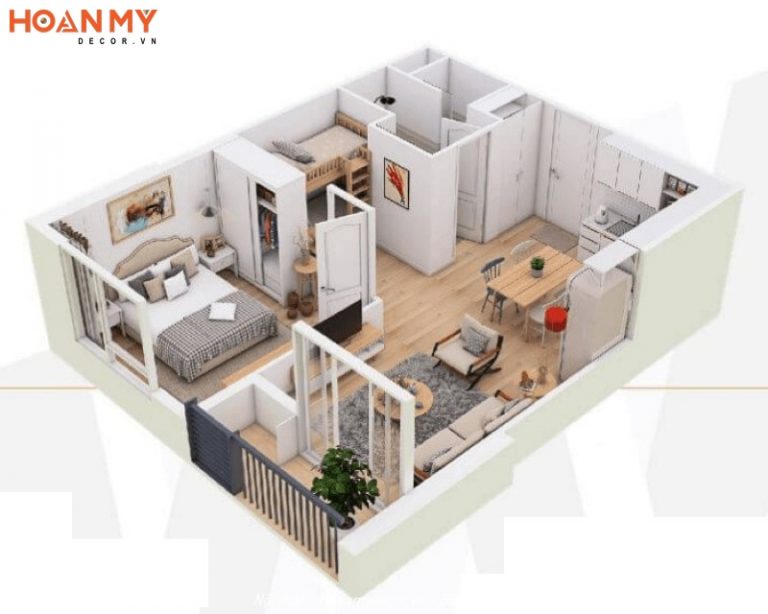 TOP #9 Bí quyết thiết kế căn hộ chung cư 40m2 đẹp nhất 2026