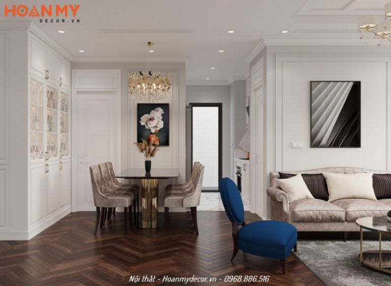 +45 Mẫu thiết kế nội thất chung cư 65m2 2 phòng ngủ đẹp 2026