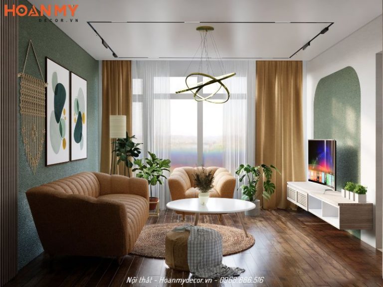 +45 Mẫu thiết kế nội thất chung cư 65m2 2 phòng ngủ đẹp 2026