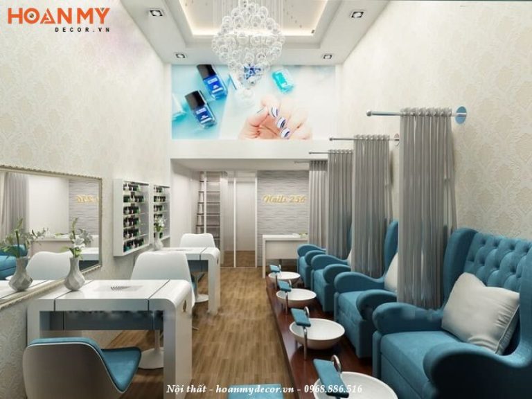 +67 Mẫu thiết kế tiệm Nail đẹp, ấn tượng, thu hút khách 2026