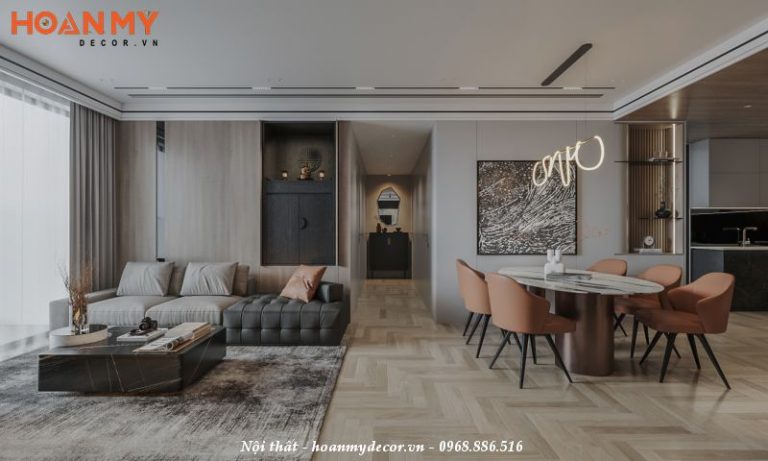 +45 Mẫu thiết kế nội thất chung cư 65m2 2 phòng ngủ đẹp 2026